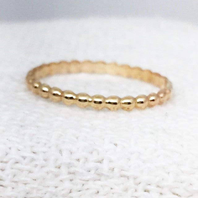 1 Gold Bead Ring | Perfect Fit Toe & Finger Rings by GIBCo.